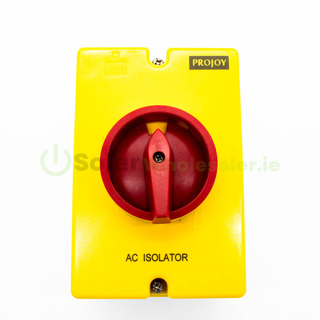 Projoy IP66 32A 4 Pole AC Isolator - PEAS69-EL32R-4 - Solar Wholesaler